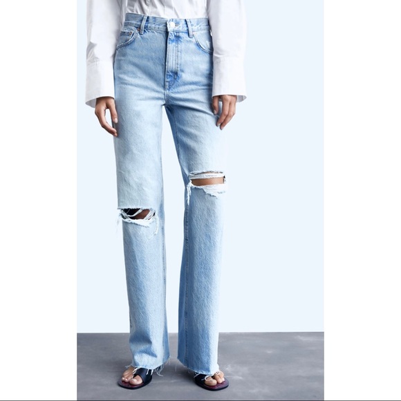 Zara | Jeans | Zara Wide Leg Hi Rise Jeans | Poshmark